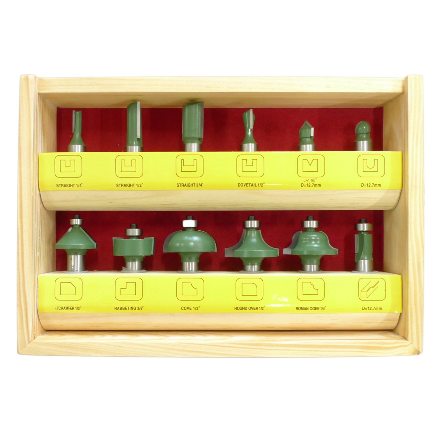 Carbi Tool 12 Piece Handyman Router Bit Kits
